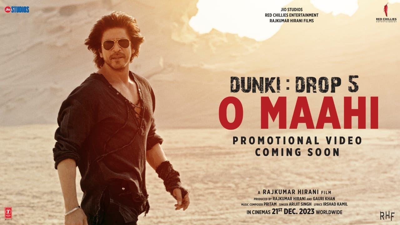 SRK gives sneak peek into new song ‘O Maahi’ in ‘Dunki Drop 5’ | Andhrawatch.com