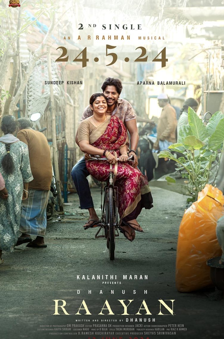 Anticipation Builds for Dhanush’s ‘Raayan’: Second Single Drops May ...