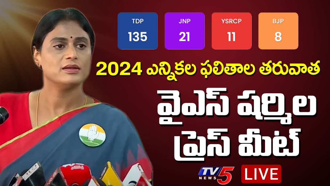 LIVE : AP PCC YS Sharmila Reddy Press Meet | Andhrawatch.com