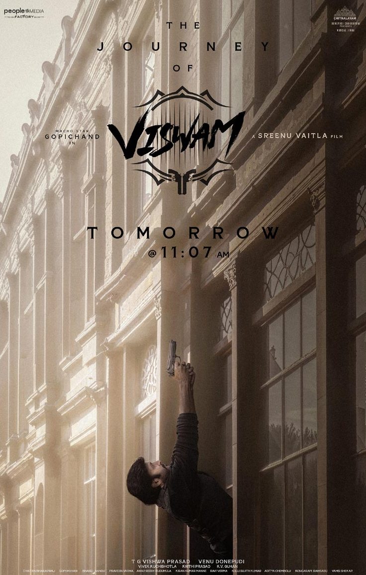 The Journey of “Viswam” Set for Tomorrow’s Reveal | Andhrawatch.com