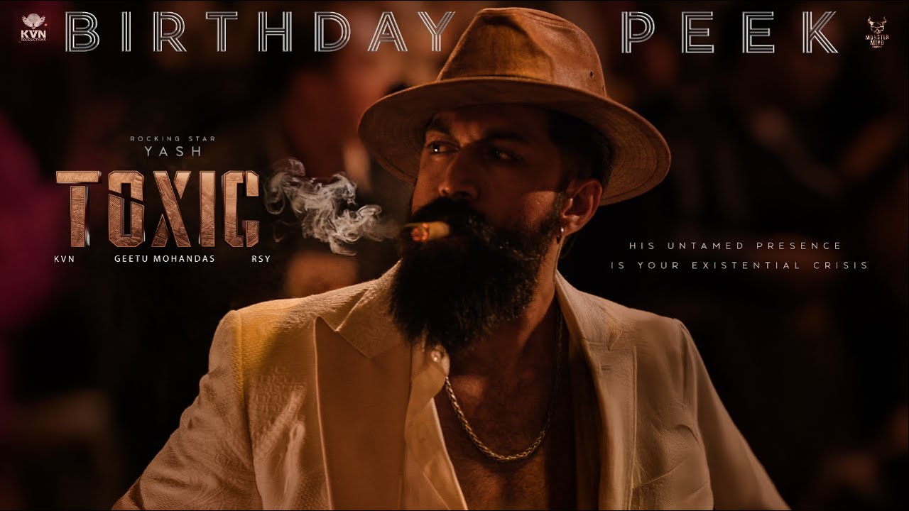 Yash’s Next Film Toxic: First Glimpse Unveiled on His Birthday | Andhrawatch.com