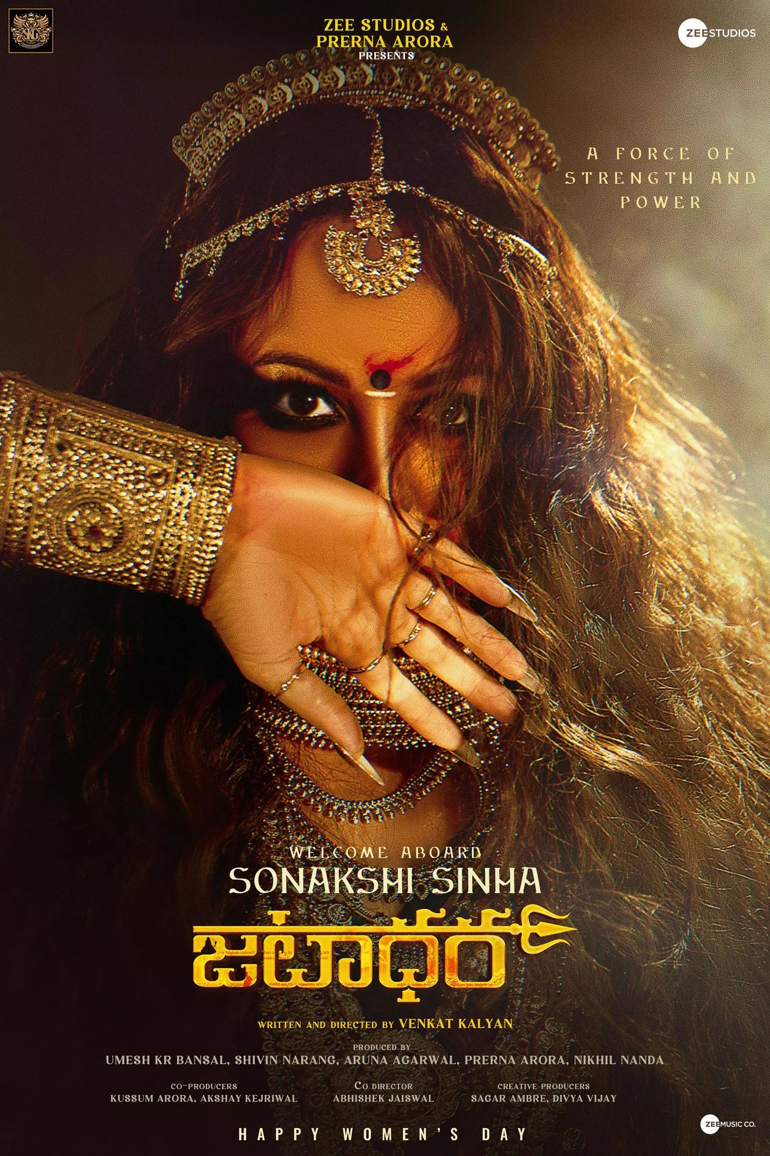 Sonakshi Sinha’s Intense First Look in Jatadhara | Andhrawatch.com
